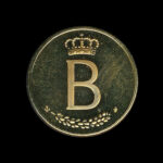 België gouden B Boudewijn Baldvinus Baudouin - monnaies.be